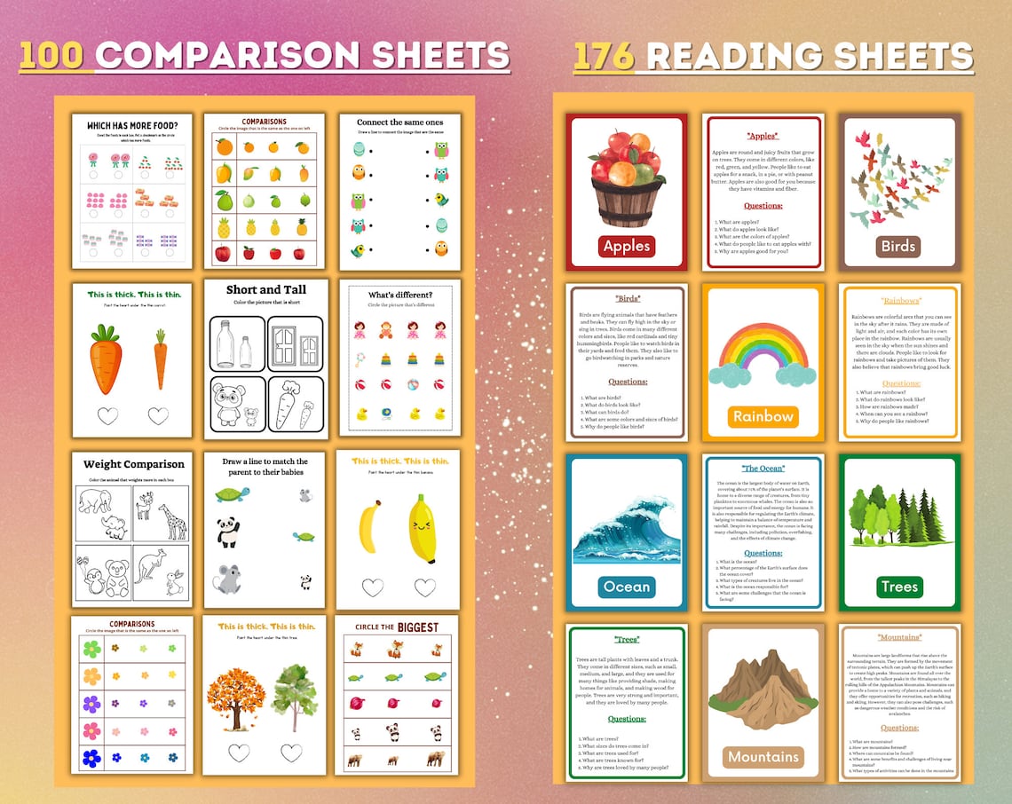 Preschool Pre-k Kindergarten Learning Bundle 2000 Page - Etsy Canada