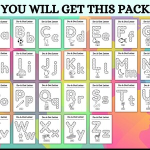 Do A-DOT Alphabet Printable Worksheets Printable Preschool Worksheets ...