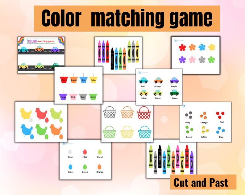 Color Matching Preschool Curriculum Color Activity Learning Colors ...