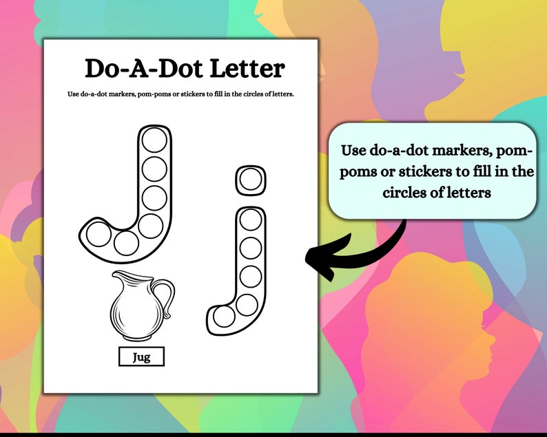Do A-DOT Alphabet Printable Worksheets Printable Preschool - Etsy