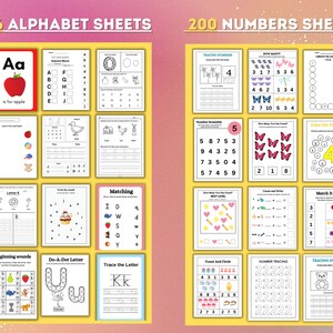 Preschool Pre-k Kindergarten Learning Bundle 2000 Page Activity ...