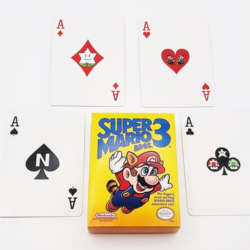 Super Mario 3 Inspired Playing Cards - Etsy