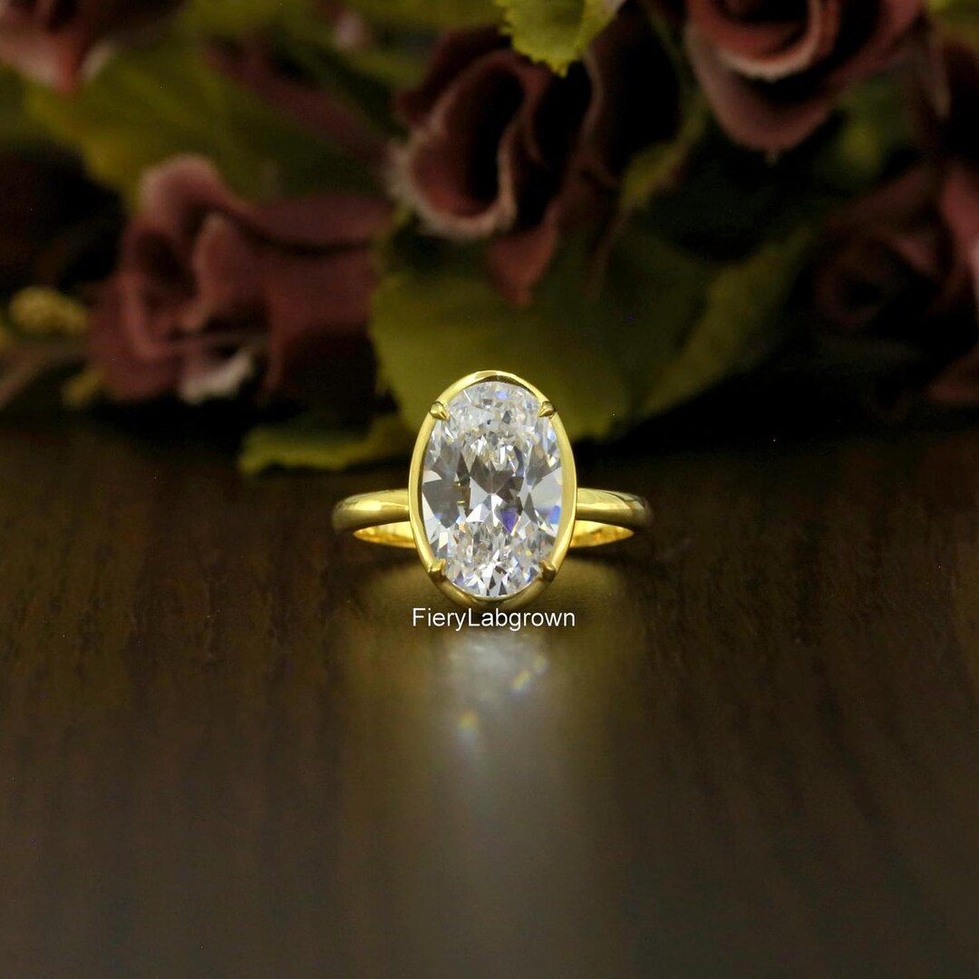 14k Yellow Gold Engagement Ring | Gorgeous Solitaire Diamond Ring ...