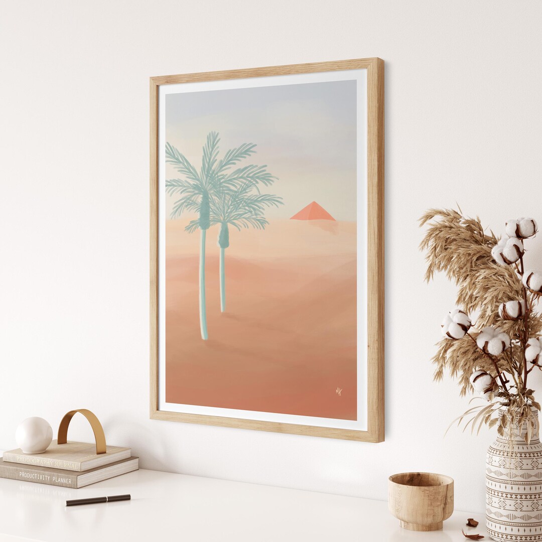 Egypt Pyramid Poster A2 - Art Print - DIGITAL DOWNLOAD - Etsy UK