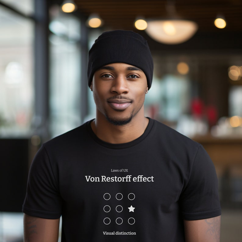 Von Restorff Effect, Laws of UX, UX Design T-shirt , Design Puns, Gift ...