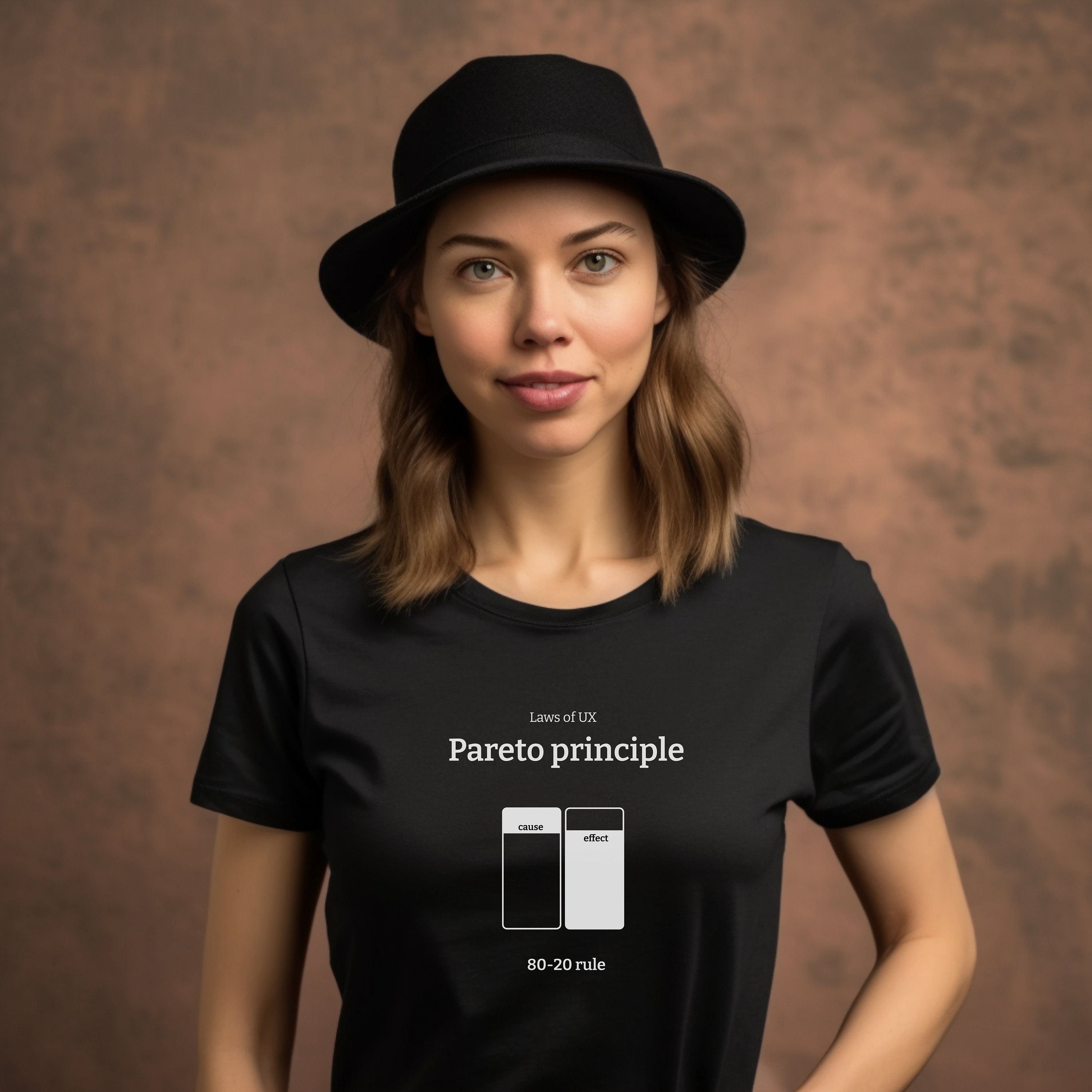 Pareto Principle, Laws of UX, UX Design T-shirt , Design Puns, Gift for ...