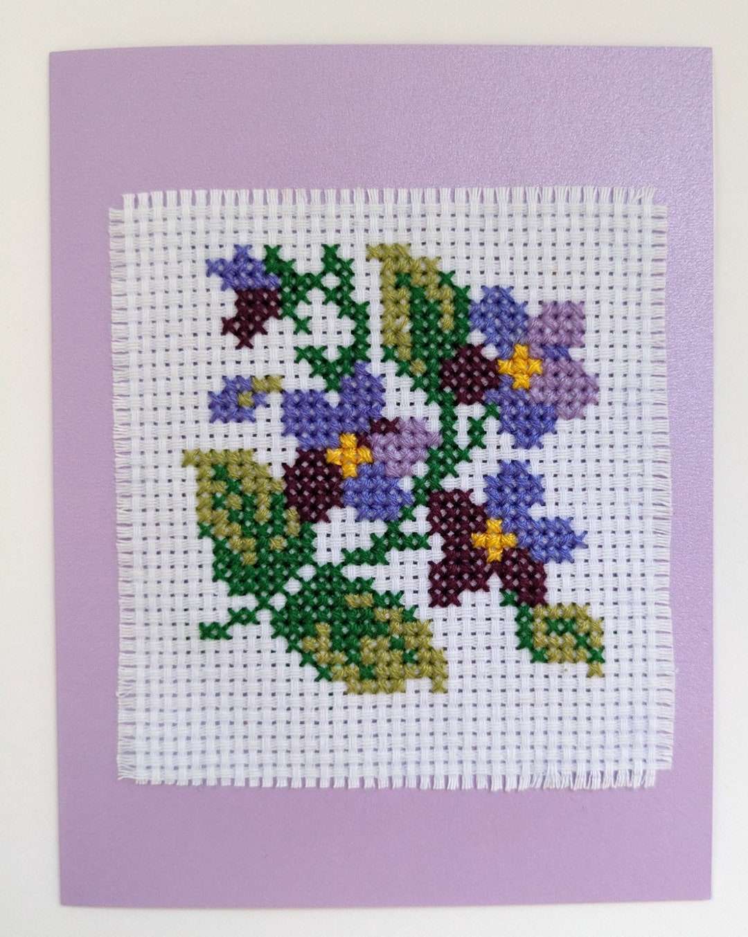 Hand Stitched, Greeting Card for All Occasions, Non-repetitive Design ...