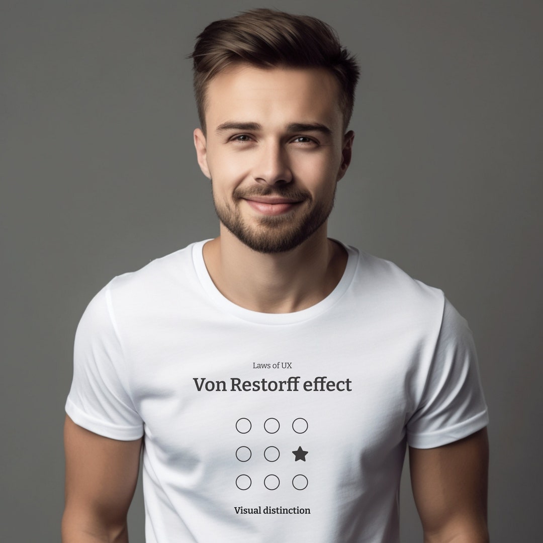 Von Restorff Effect, Laws of UX, UX Design T-shirt , Design Puns, Gift ...