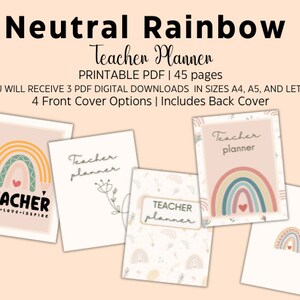 Neutral Teacher Binder Planner, Printable Teacher Binder Bundle, PDF ...