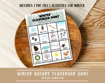 Summer Nature Scavenger Hunt for Kids Printable Instant Download ...