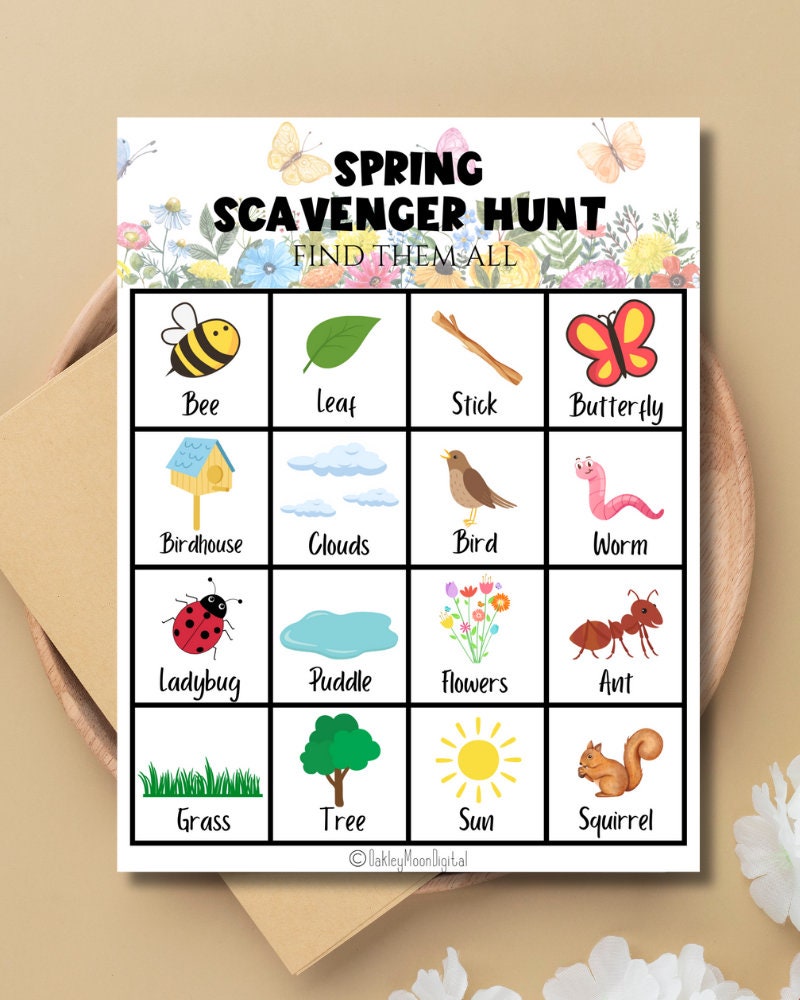 Nature Scavenger Hunt Bundle for Kids Printable Instant Download Fall ...