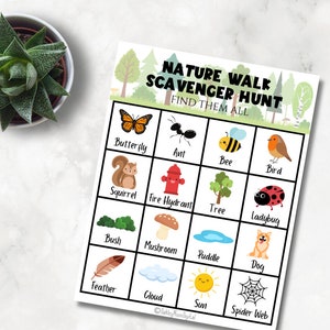 Nature Scavenger Hunt Bundle for Kids Printable Instant Download Fall ...