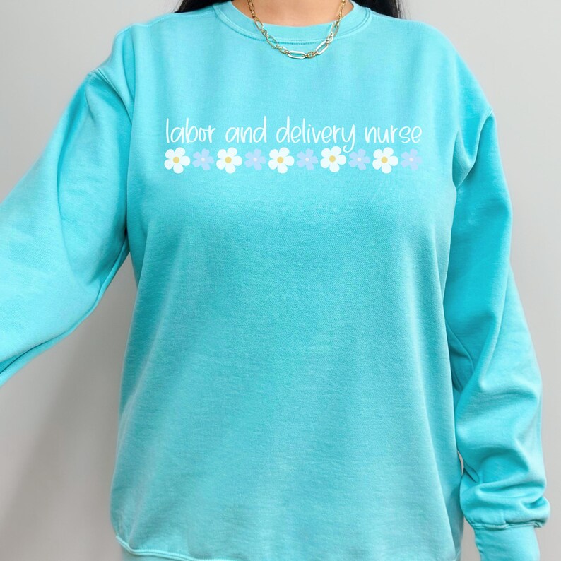 Labor and Delivery Comfort Colors Sweatshirt L&D Nurse Crewneck L and D ...