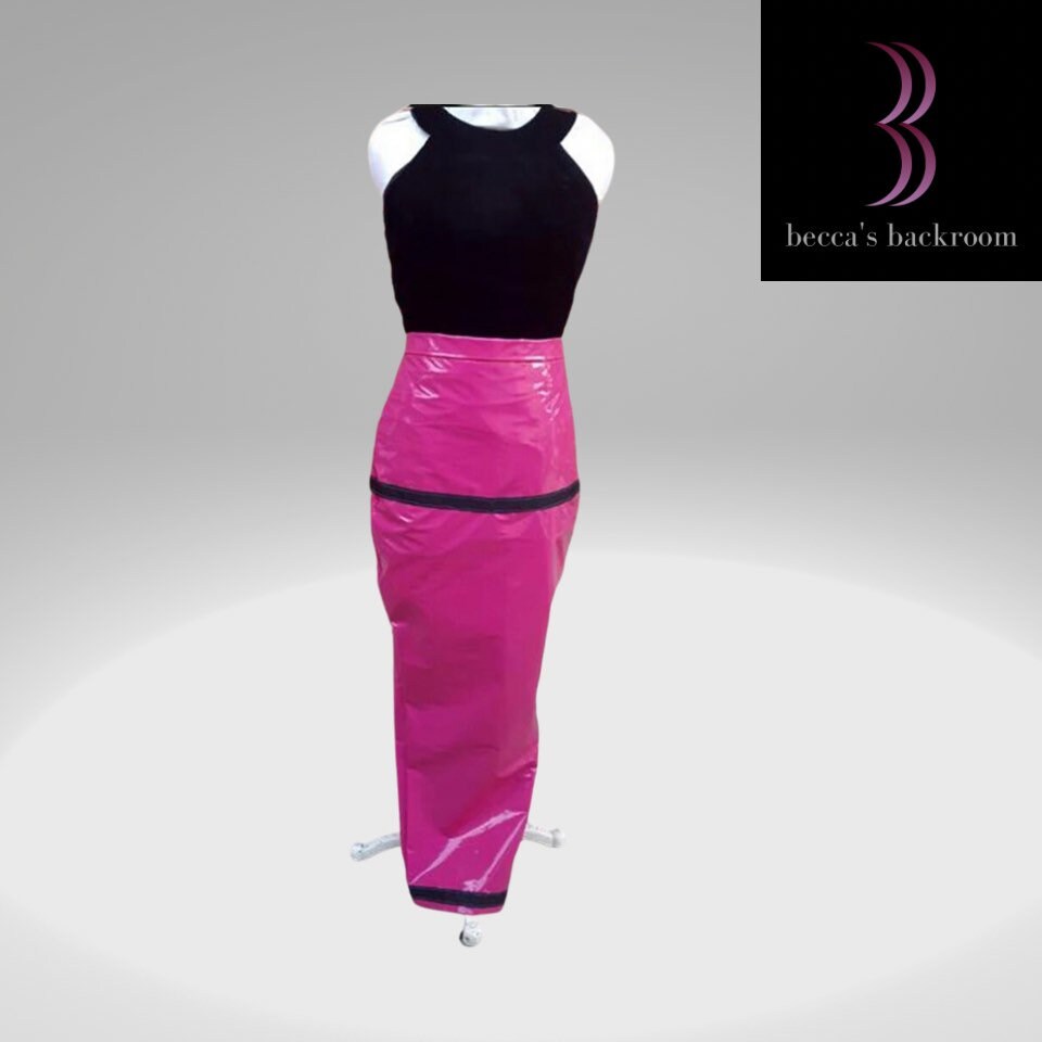 Patent PVC Lockable Sissy Hobble Skirt - Etsy Canada