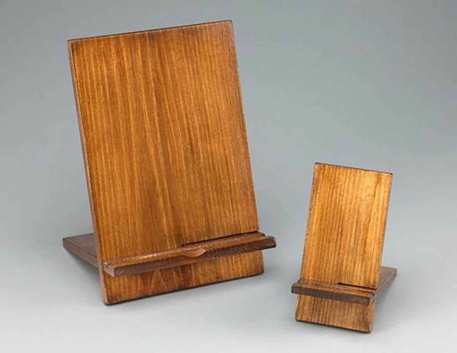 Craft Your Tech Oasis: DIY Wood Tablet/phone Stand Plan! Transform Wood ...