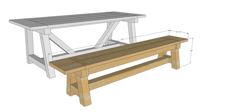 Craft a Rustic Masterpiece:diy 4x4 Truss Beam Bench Plans! Elevate Your ...