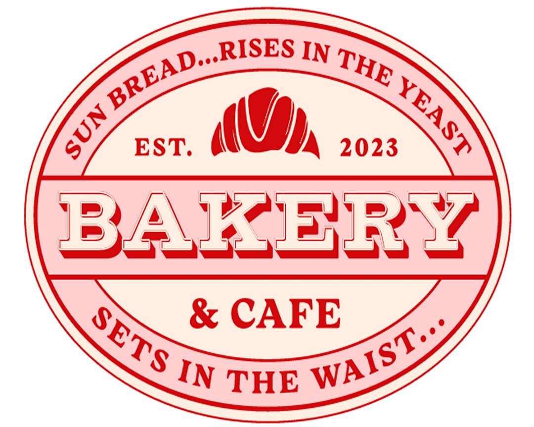 The "sun Bread Bakery" PIY (print It Yourself) Digital Downloadable ...