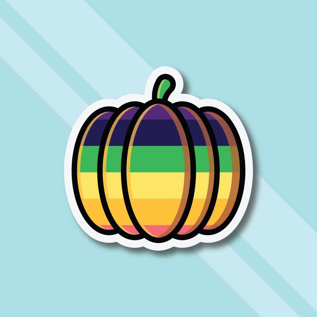LGBTQ Pumpkin Sticker LGBTQ Sticker Pride Sticker Decal - Etsy