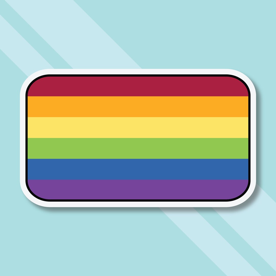 LGBTQ Pride Flag Sticker | LGBTQ Sticker | Pride Sticker Decal | Vinyl ...