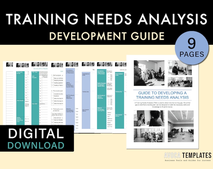 Guide to Developing a Corporate Training Plan. Professional Template. A4 & US Letter Sizes. PDF ...