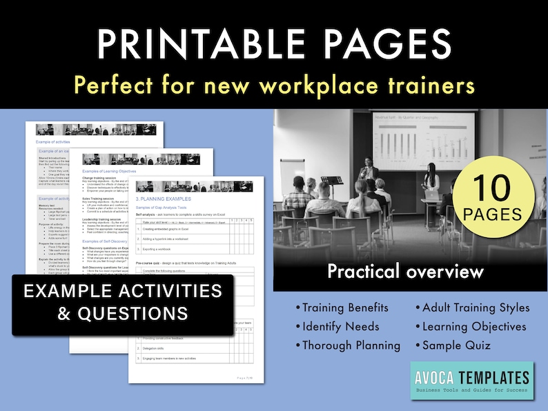 Corporate Train the Trainer Guide. 10 Page Overview. Digital PDF File ...