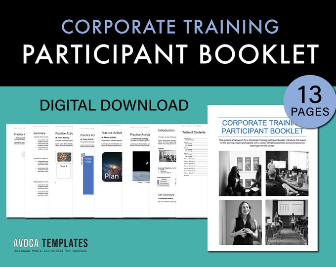 Guide to Developing a Corporate Training Plan. Professional Template ...