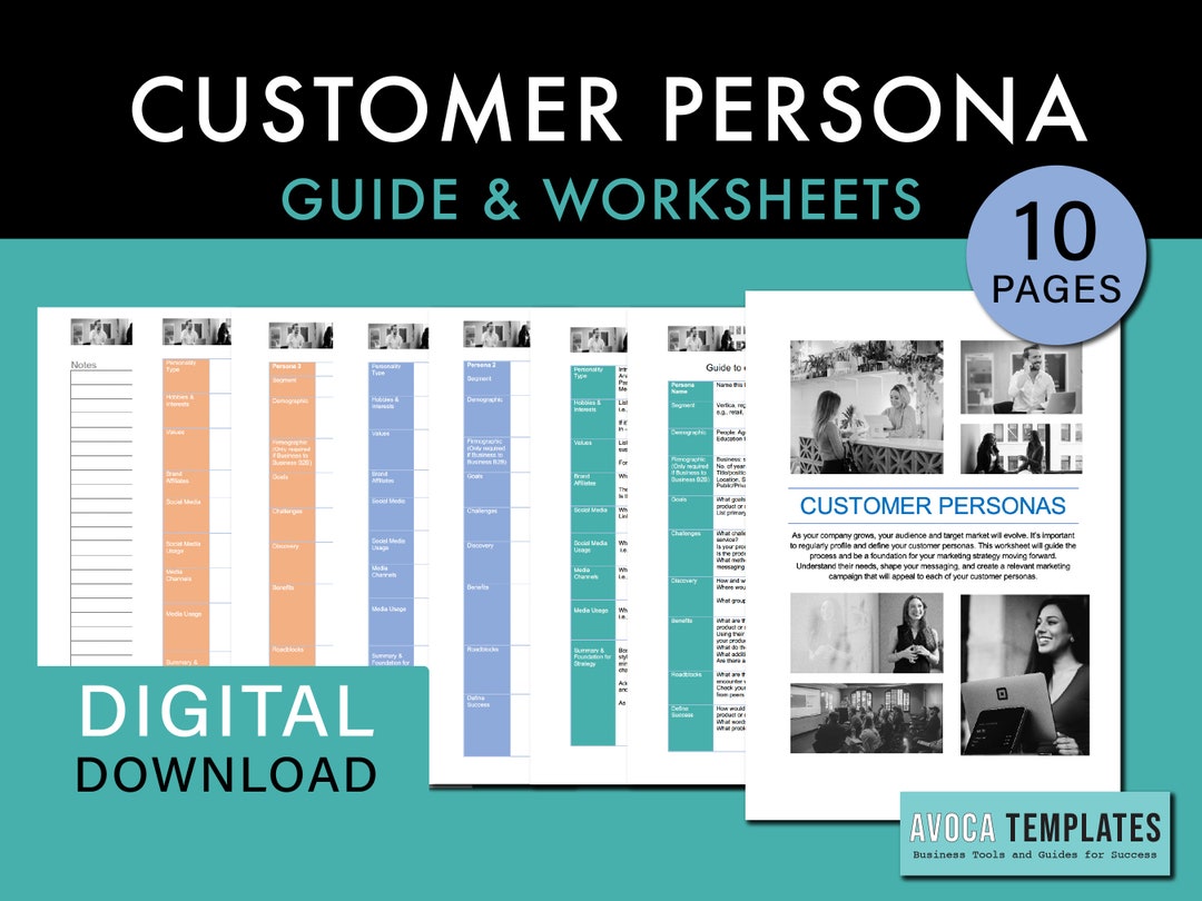 Target Your Perfect Customer. Develop Your Customer Persona. Template ...