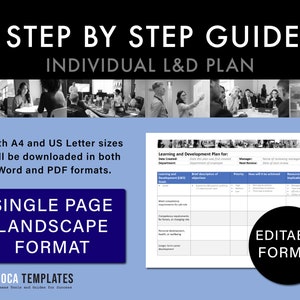Learning and Development Plan and Framework. Editable in Microsoft Word ...