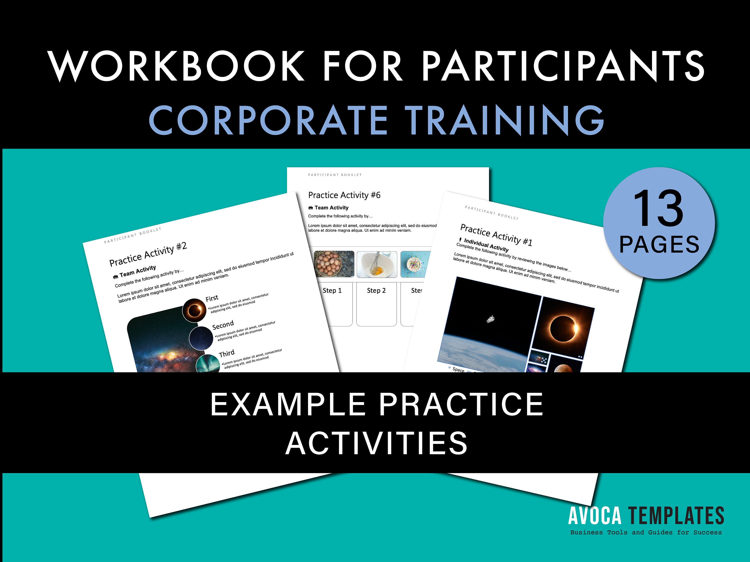 Participant Workbook for Corporate Training Course. Editable. Printable ...