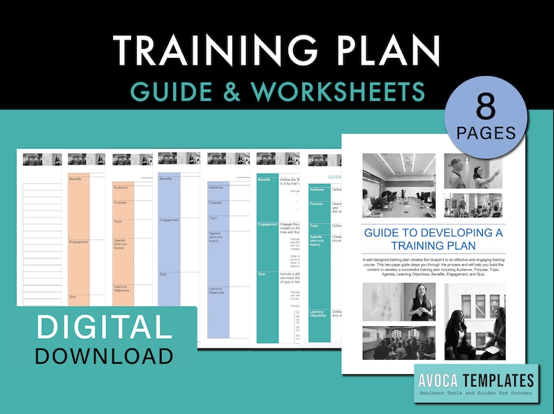 Guide to Developing a Corporate Training Plan. Professional Template ...