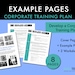 Guide to Developing a Corporate Training Plan. Professional Template ...