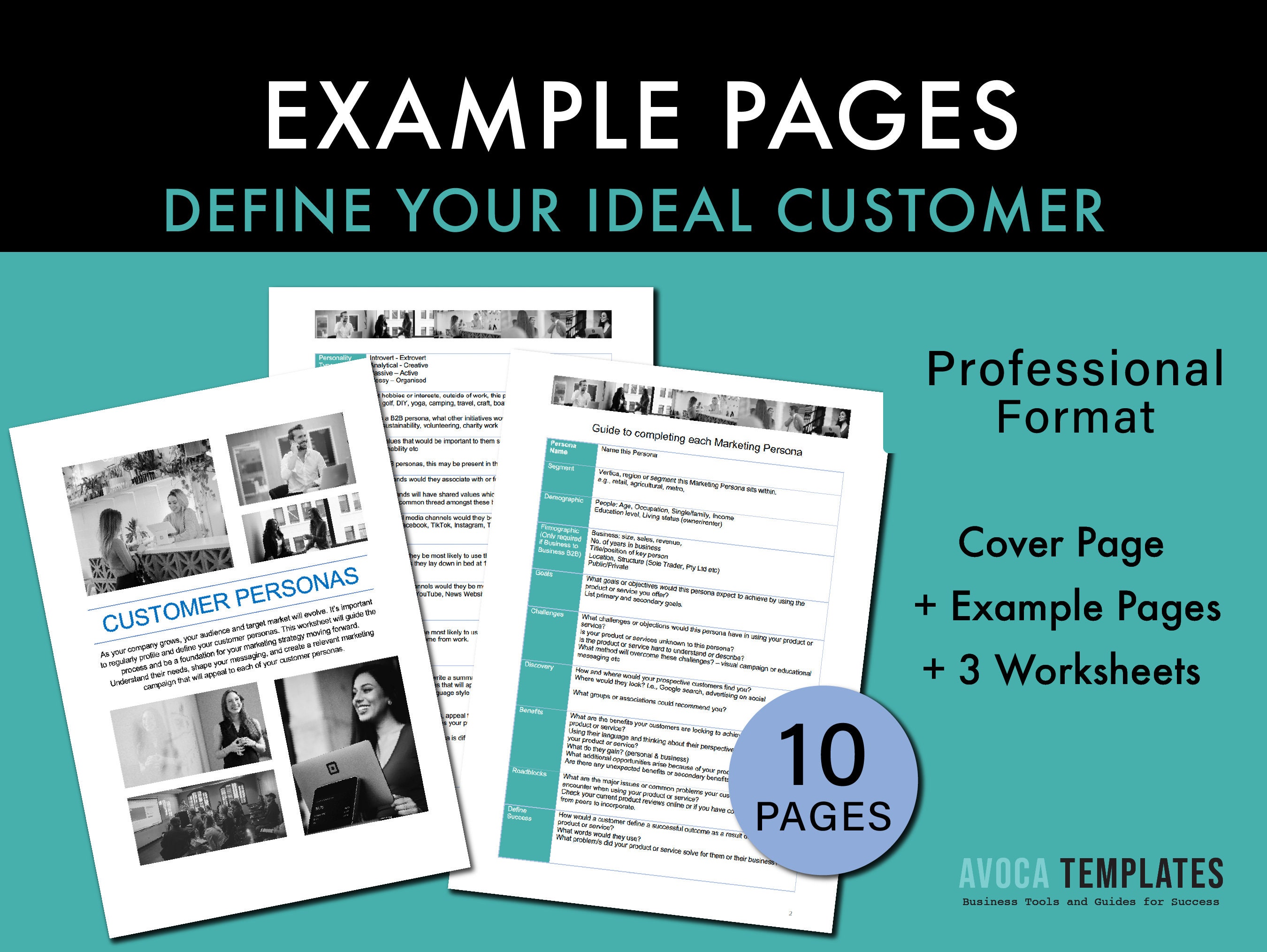 Target Your Perfect Customer. Develop Your Customer Persona. Template ...