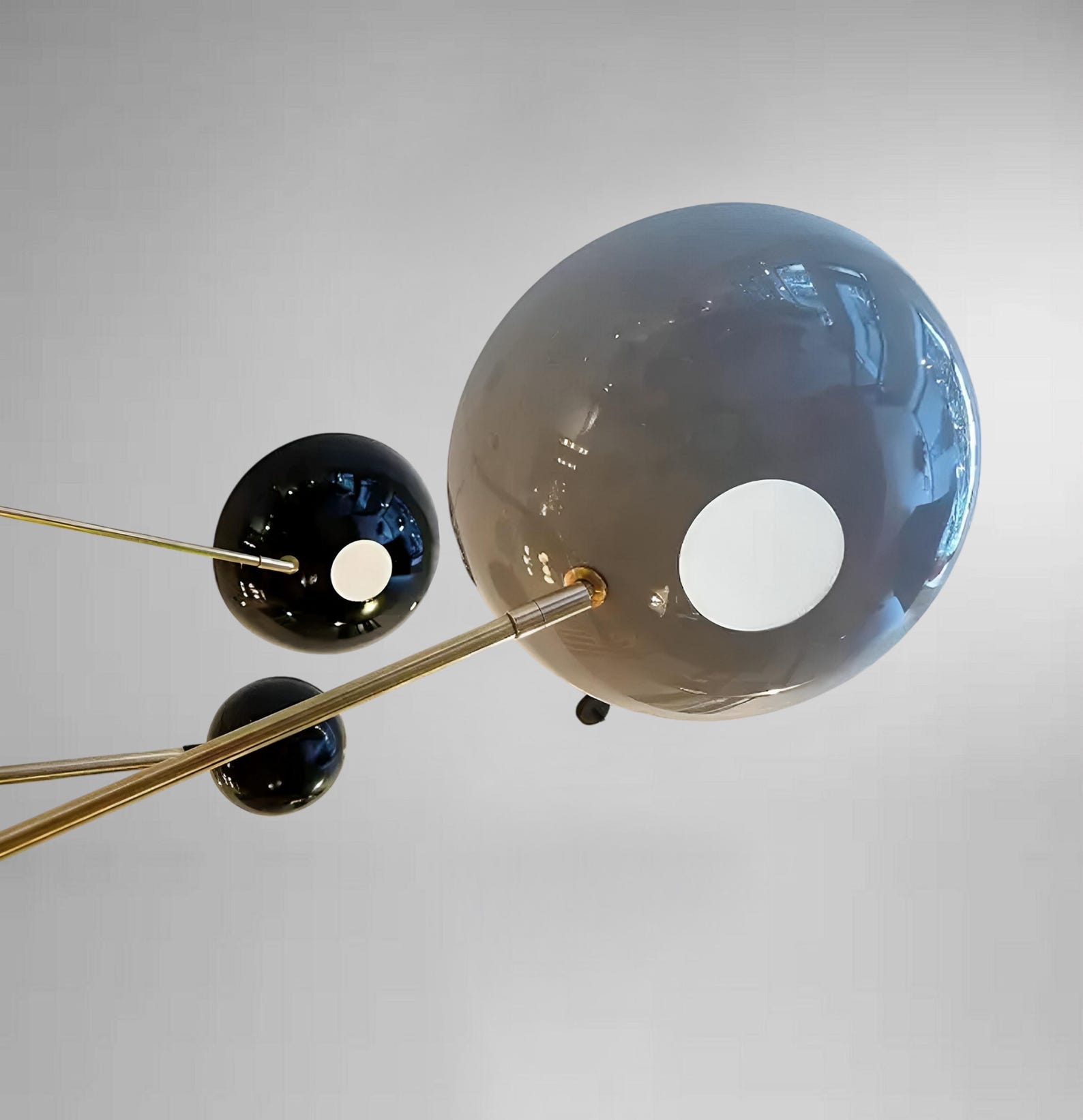 Sputnik Style 5 Arms Balanced Arms Stilnovo Lighting Chandelier Fixture ...