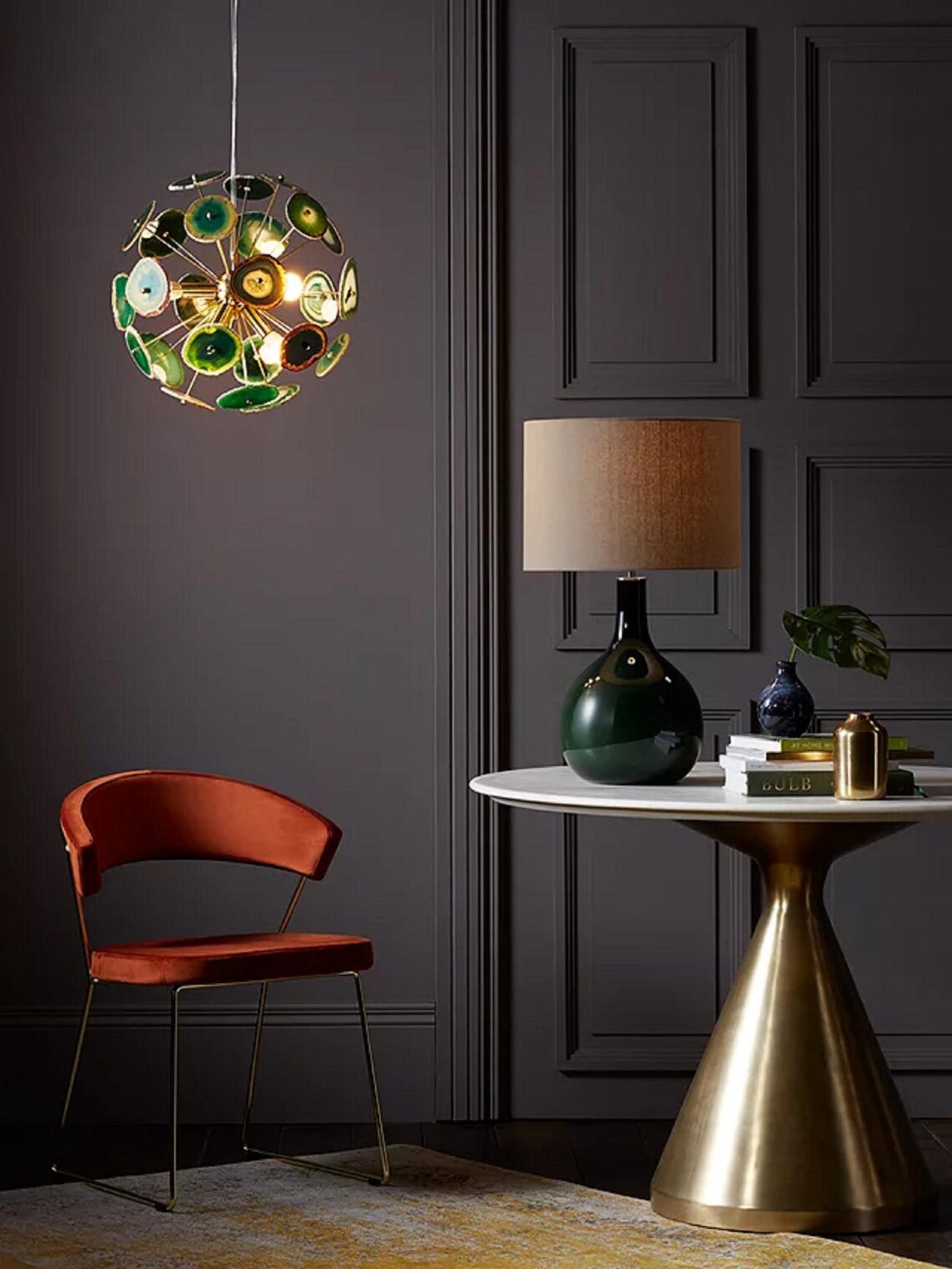 Sputnik 1950s Italian Stilnovo-inspired Brass Chandelier - Mid-century ...