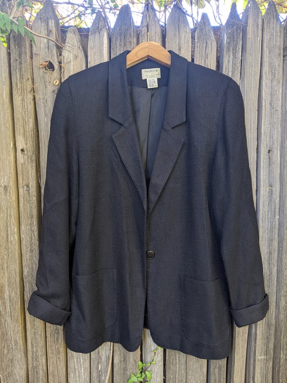 Preview Collection Black Leather Shoulder Bag - Gem