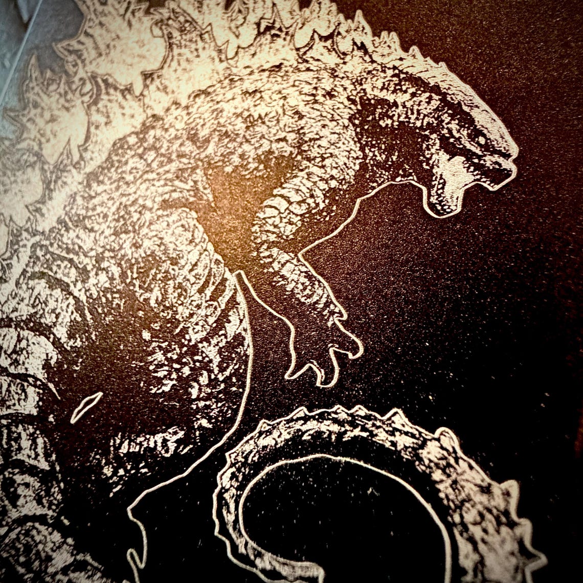 Wallet - Godzilla Engraved Metal Card Wallet - Etsy