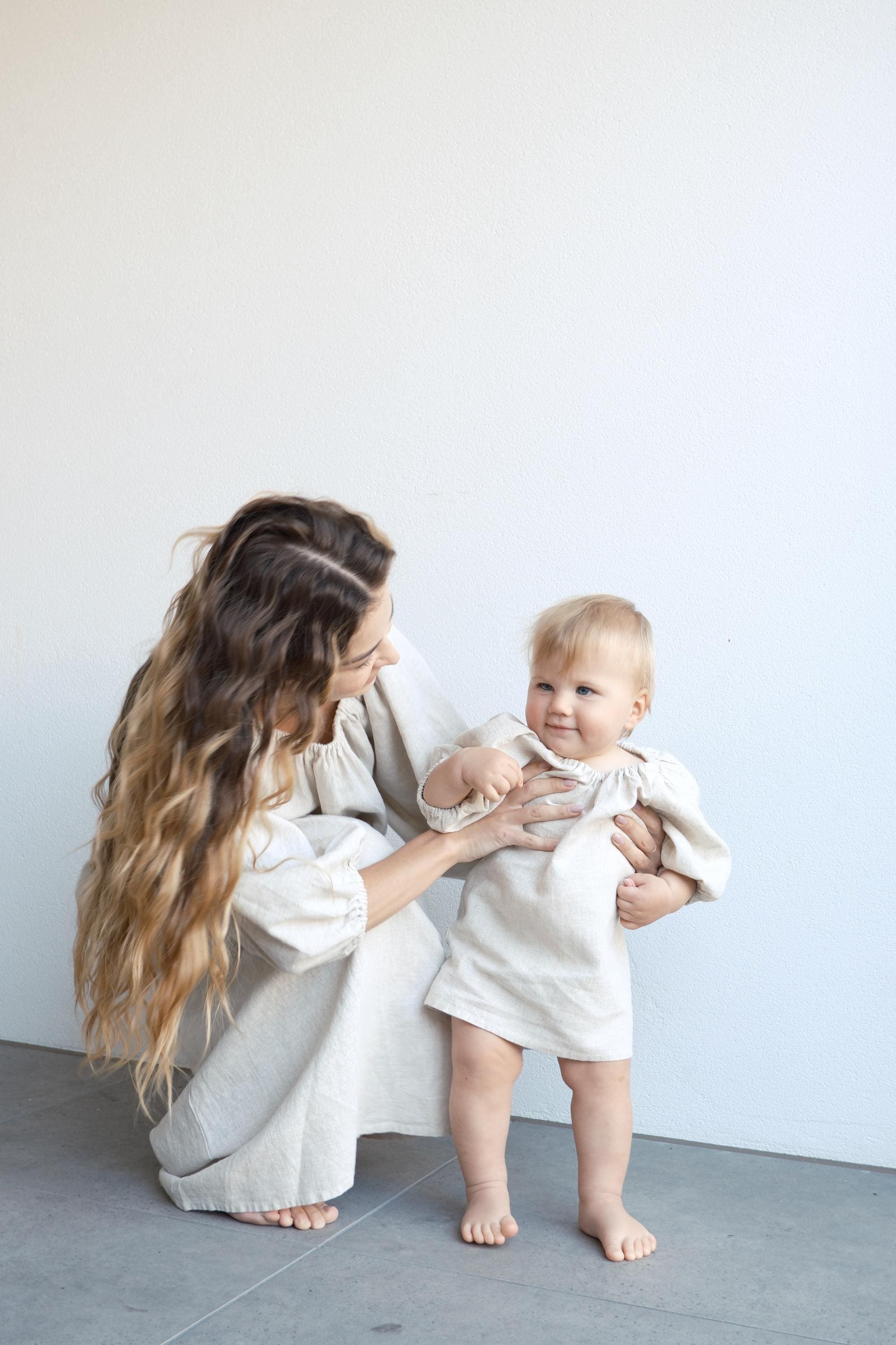 Mother and Daughter Smock Dress PDF Pattern for Beginners With Puffy ...