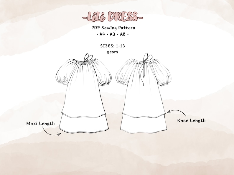 Smock Dress Pattern, Baby Dress Pattern, Linen Dress Pattern, Easy ...