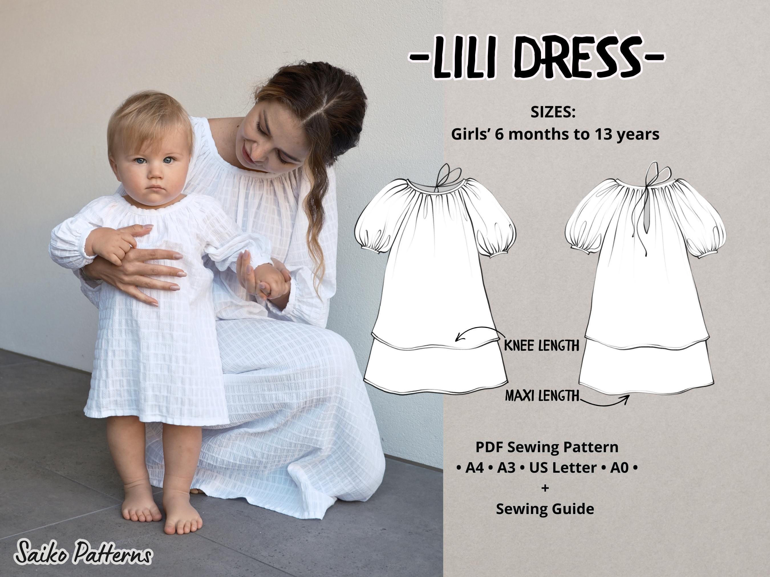 Smock Dress Pattern, Baby Dress Pattern, Linen Dress Pattern, Easy ...