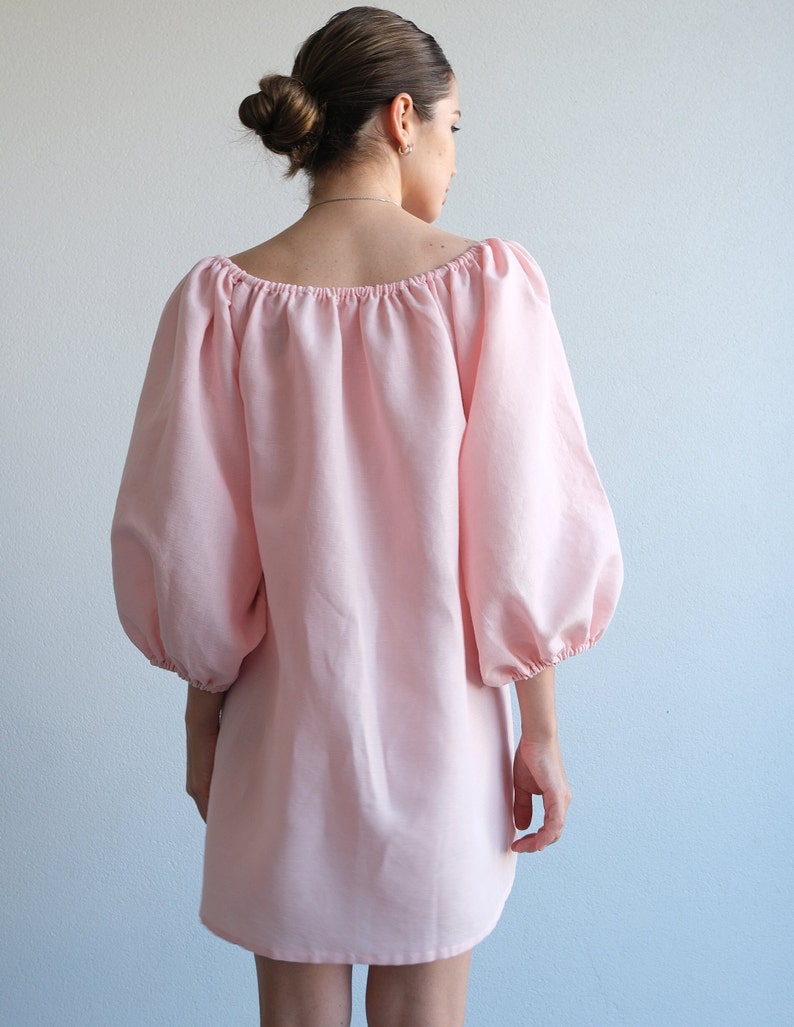 Mom and Me Dress, Linen Dress Pattern, Easy Sewing Dress, Smock Dress ...