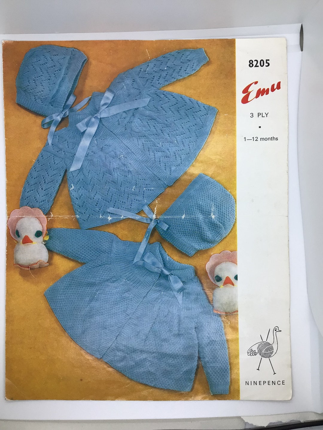 Emu 3 Ply Baby Knitting Pattern - Etsy