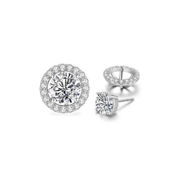 Moissanite earring jackets store