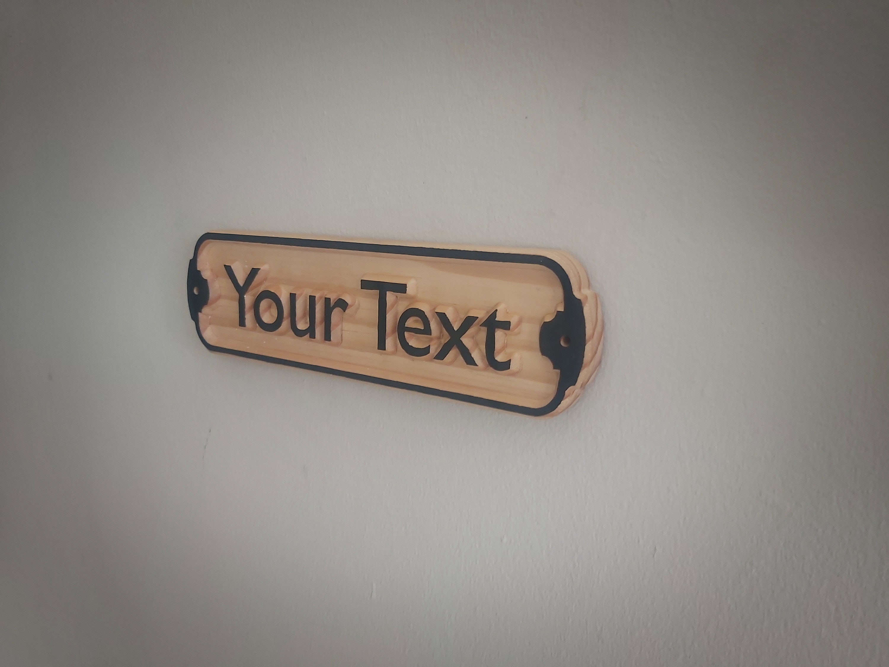 Personalized Vintage Sign Custom Door Sign Custom Text Vintage British ...