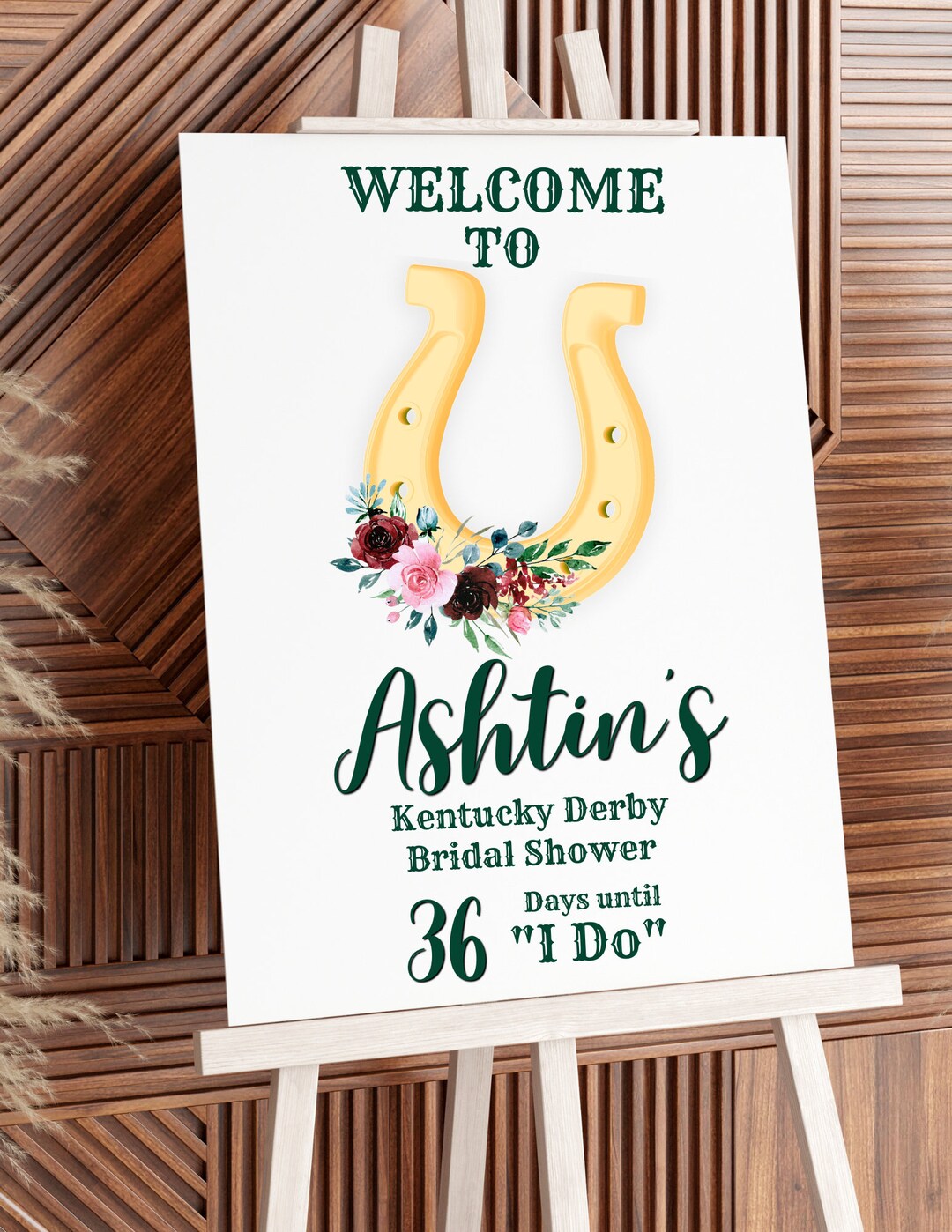 Kentucky Derby Bridal Shower Welcome Sign, Bridal Shower Welcome Sign ...