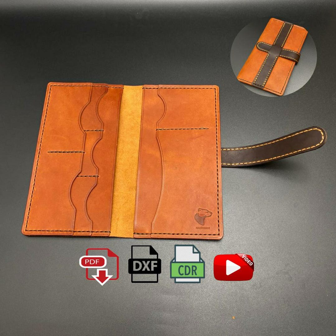 Classic Wallet With Coin Pocket - Pattern PDF for Leather DIY - Digital ...