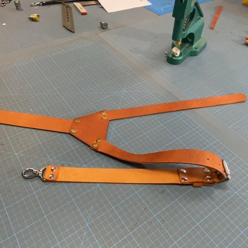 Leather Suspenders - Chest Harness Pattern PDF for Leather DIY ...