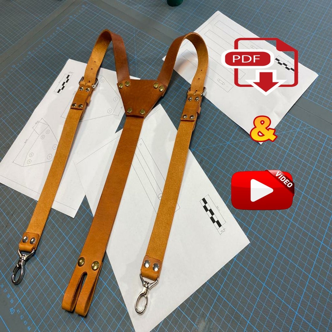 Leather Suspenders - Chest Harness Pattern PDF for Leather DIY ...