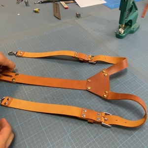 Leather Suspenders - Chest Harness Pattern PDF for Leather DIY ...