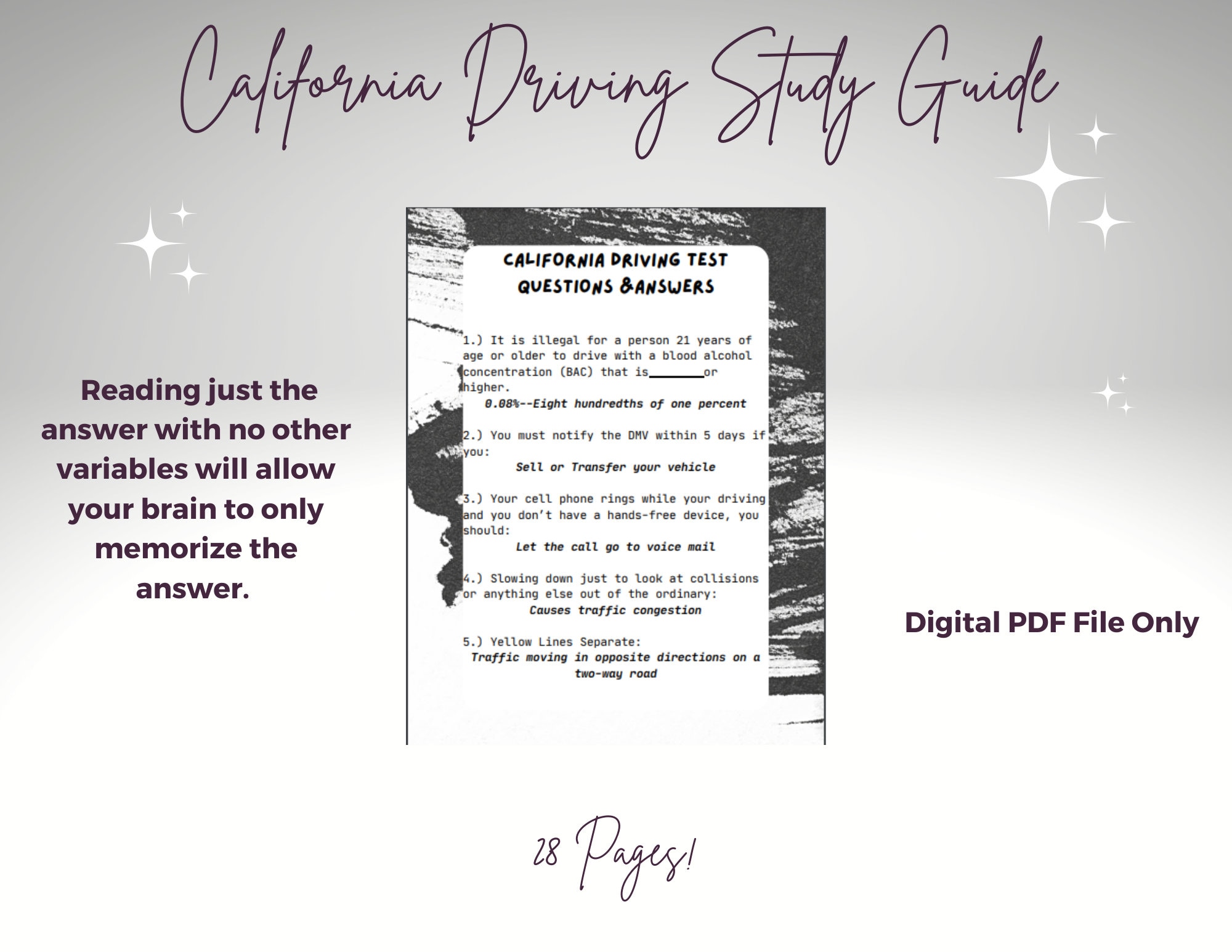California Driving Test Practice
