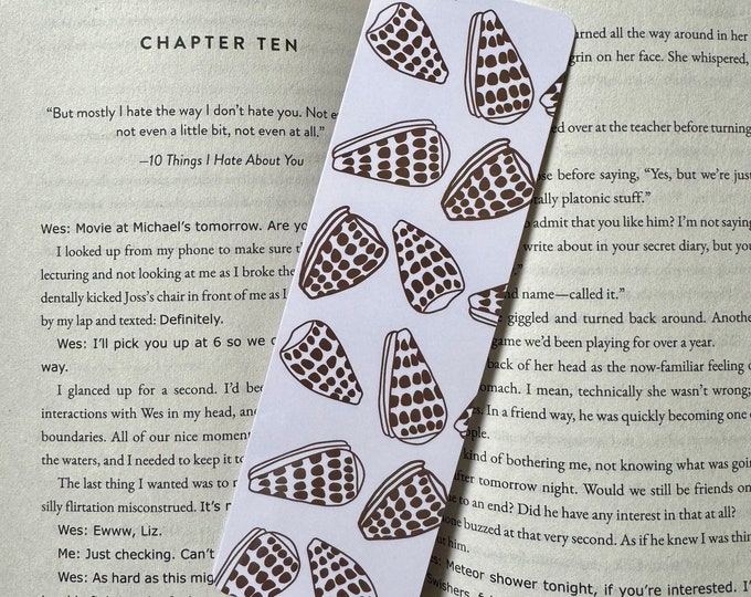 Hebrew Cone Shell Bookmark | Hawaii Bookmark | Cute Bookmarks | Trendy ...